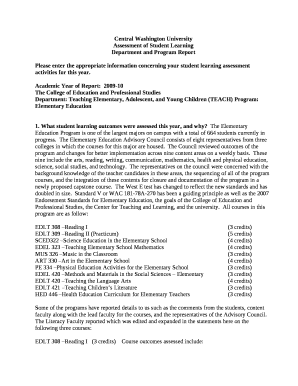 Department and Program Report Doc Template | pdfFiller