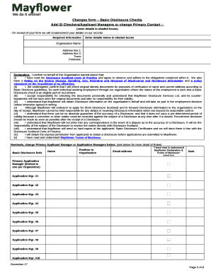 Changes Basic Disclosure Checks - dbsdirect co Doc Template | pdfFiller
