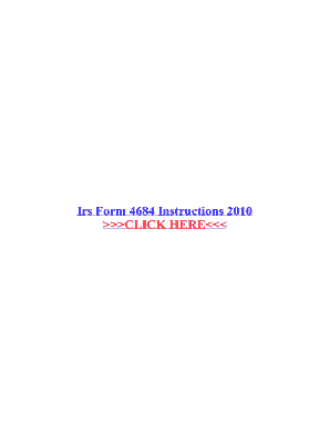 Fillable Online Irs Form 4684 Instructions 2010 Fax Email Print - pdfFiller