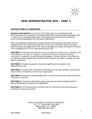 NEW ADMINISTRATIVE SITE PART 1 Doc Template | pdfFiller
