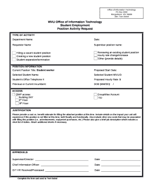 WVU Office of Ination Technology - it wvu Doc Template | pdfFiller