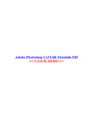 Fillable Online Adobe Photoshop Cs3 Full Tutorials Pdf Fax Email Print ...