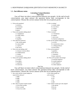 You will hear ten short conversations between two people Doc Template ...