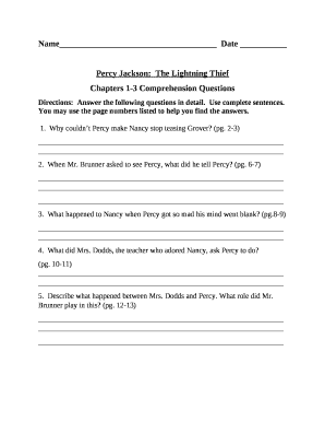percy jackson template Doc Template | pdfFiller