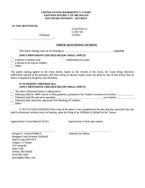 local rules - Eastern District of Michigan Doc Template | pdfFiller