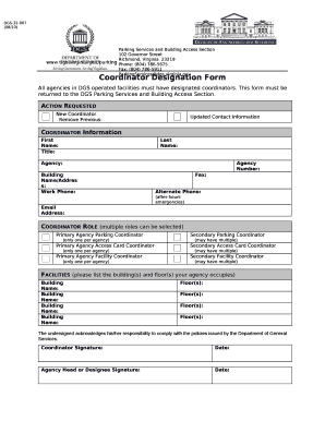 Coordinator Designation Doc Template | pdfFiller