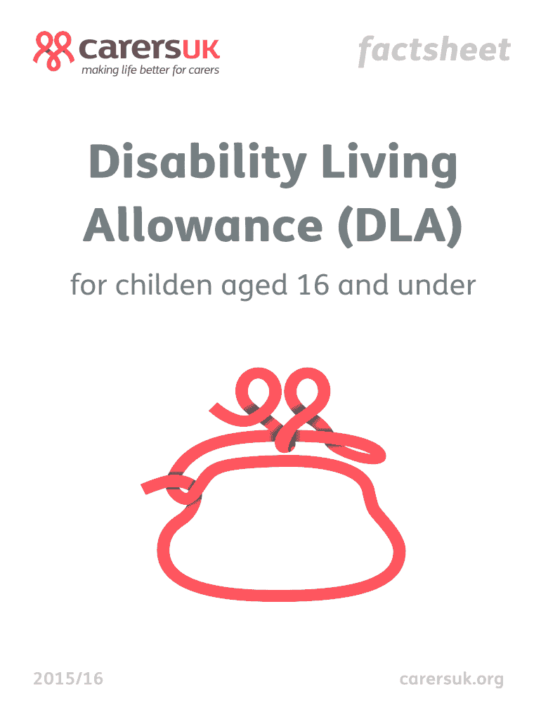 Fillable Online Allowance (DLA) Fax Email Print - pdfFiller