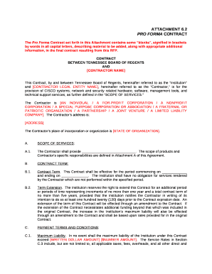 PRO A CONTRACT Doc Template | pdfFiller