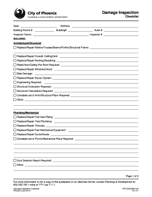 Fillable Online Damage Inspection Fax Email Print - pdfFiller