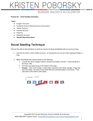 Fillable Online Process for: Social Seeding Technique Fax Email Print ...