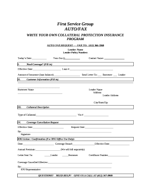 AUTO/FAX Doc Template | pdfFiller