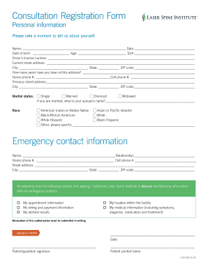 Fillable Online Consultation Registration Form Fax Email Print - pdfFiller