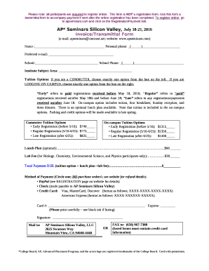 Invoice/Transmittal Doc Template | pdfFiller