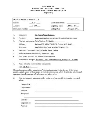 RAF PROJECT SAFETY COMMITTEE Doc Template | pdfFiller