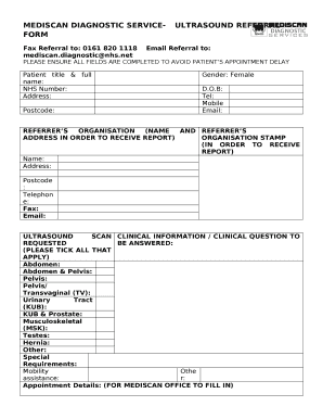 Mediscan Ultrasound - Fill and Sign Printable Template Online