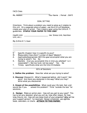 FACS Class Doc Template | pdfFiller