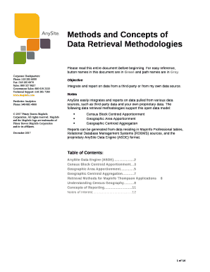 Methods and Concepts of Data Retrieval Methodologies Doc Template ...