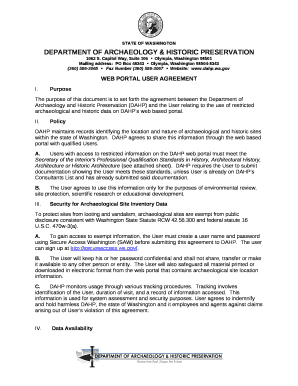 portal user agreement Doc Template | pdfFiller