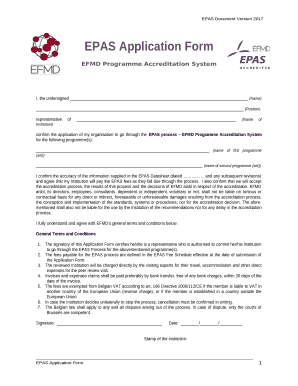 EPAS Application Doc Template | pdfFiller