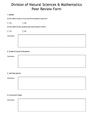 Fillable Online Division of Natural Sciences & Mathematics Fax Email ...