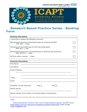 Research Based Practice Series - Booking Doc Template | pdfFiller