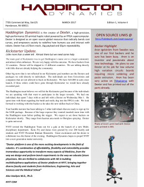 Fillable Online Haddington Dynamics is the creator of Dexter, a high-precision, Fax Email Print ...