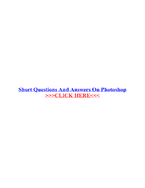 Fillable Online Short Questions And Answers On Photoshop Fax Email ...