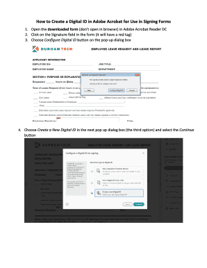 Fillable Online How to Create a Digital ID in Adobe Acrobat for Use in ...