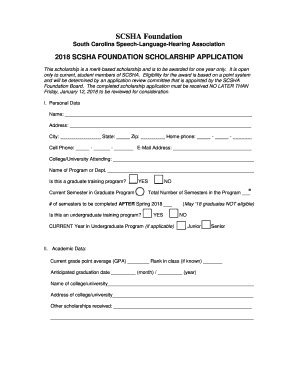 Fillable Online SCSHA Foundation Fax Email Print - pdfFiller