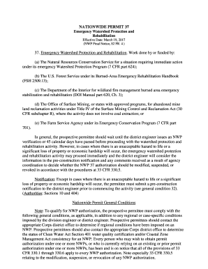 Fillable Online NATIONWIDE PERMIT 37 Fax Email Print - pdfFiller