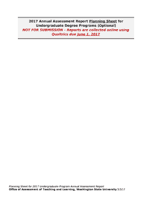 2017 Annual Assessment Report Planning Sheet for - atl wsu Doc Template ...