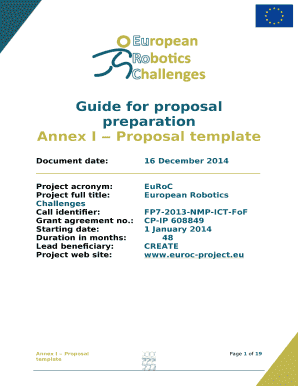 Guide for proposal preparation Doc Template | pdfFiller