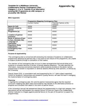 MOC Appendix Doc Template | pdfFiller