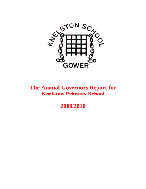 The Annual Governors Report for Knelston Primary School - swansea ...