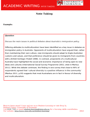 Effective Research and Note Taking Doc Template | pdfFiller