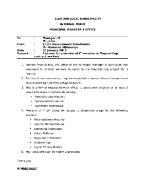 ELUNDINI LOCAL MUNICIPALITY - elundini org Doc Template | pdfFiller