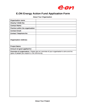 Charity / CASC No: Doc Template | pdfFiller