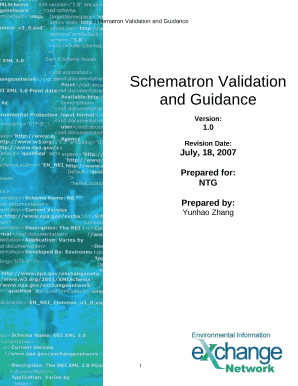 Schematron Validation and Guidance Doc Template | pdfFiller