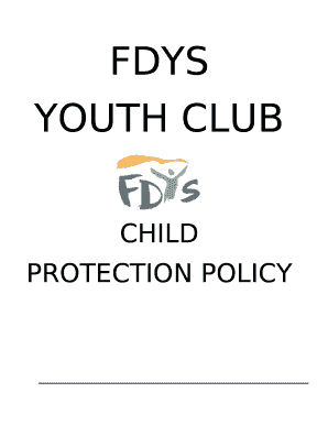 -ROSSLARE Youth Club Child Protection Policy Doc Template | pdfFiller