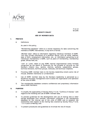 USE OF MEMBER DATA - files asme Doc Template | pdfFiller