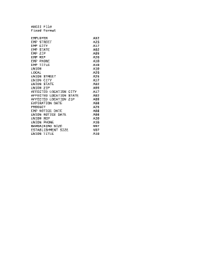 ASCII File Doc Template | pdfFiller