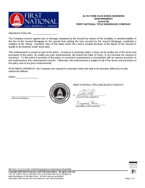 ALTA 24-06 DOING BUSINESS Doc Template | pdfFiller