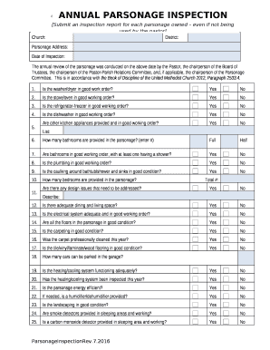 Parsonage Address: Doc Template | pdfFiller