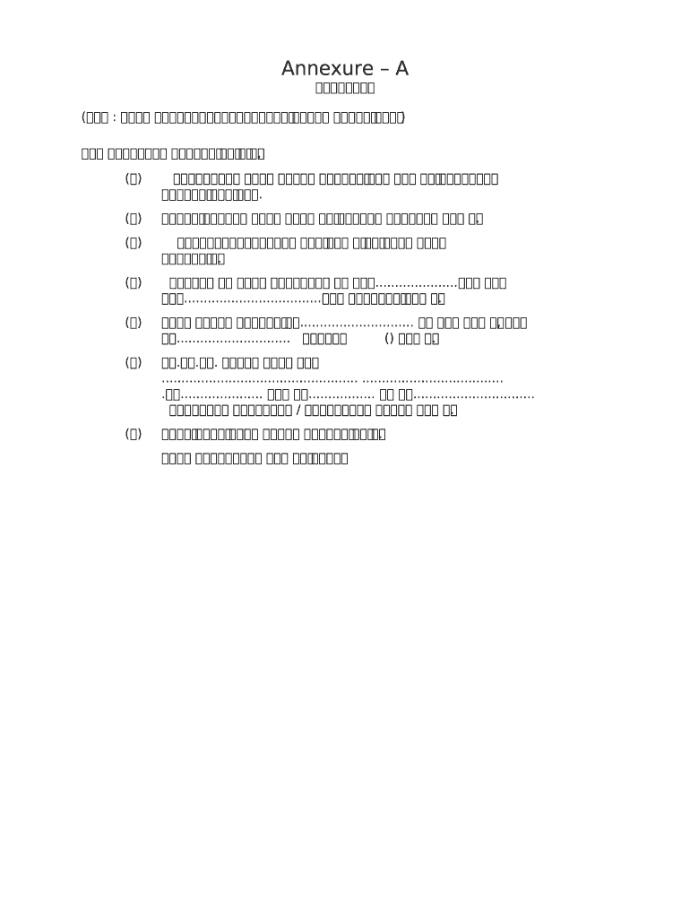 Annexure :B Doc Template | pdfFiller