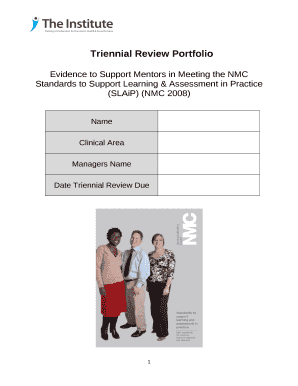 Triennial Review Portfolio - theinstitute gov Doc Template | pdfFiller