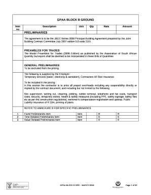 GPAA BLOCK B GROUND Doc Template | pdfFiller
