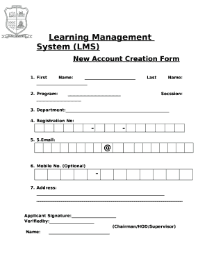 New Account Creation Doc Template | pdfFiller