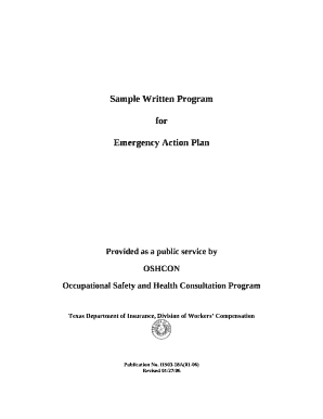 The following emergency action plan is provided only as a guide to ...