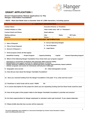 grant application I Doc Template | pdfFiller