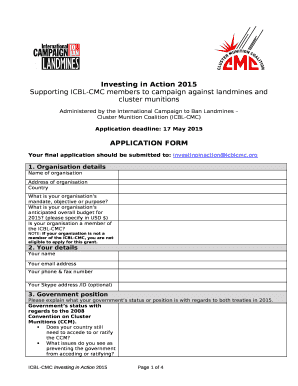 Supporting ICBL-CMC members to campaign against landmines and cluster ...